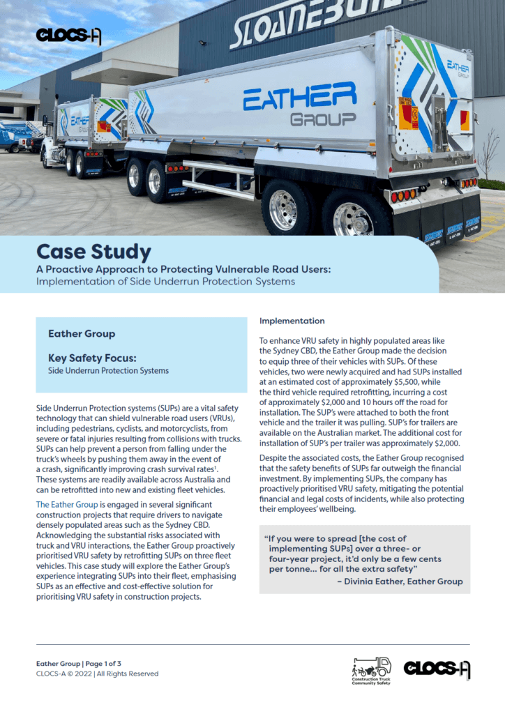 CLOCS-A Case Study – A Proactive Approach to Protecting Vulnerable Road ...